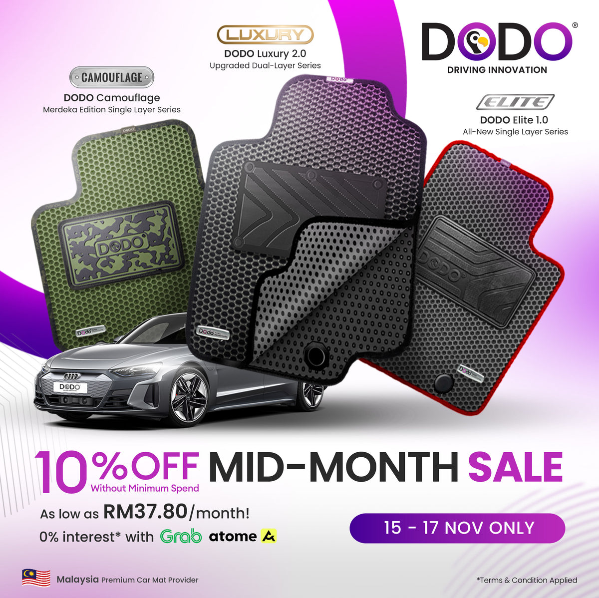 STEP 5: Dodo Luxury Car mat package | Dodo® Car Mat Malaysia