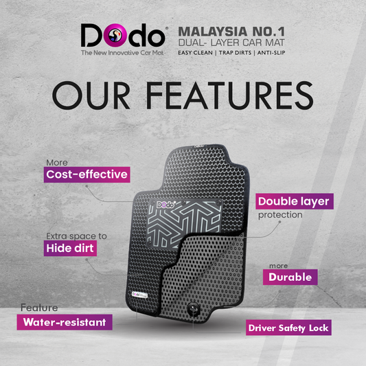 No.1 Car Mat Malaysia (Year 2022/2023) | Dodo® 3 Yrs Warranty